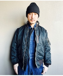 YasushiImanishi｜Buzz Rickson'sのMA-1を使ったコーディネート - WEAR