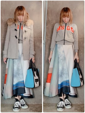 AMERI（アメリ）の「MEDI DRAWING UNEVEN SKIRT（スカート）」 - WEAR