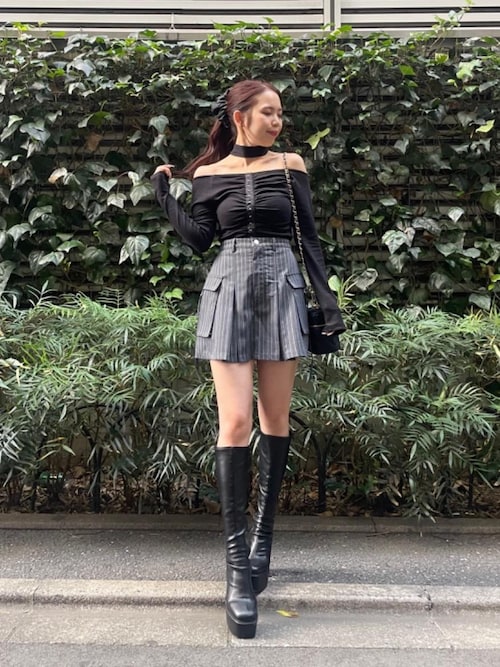 TOMOKA AKAMATSU(SPIRALGIRL OFFICIAL)｜SPIRALGIRLのTシャツ/カットソーを使ったコーディネート - WEAR