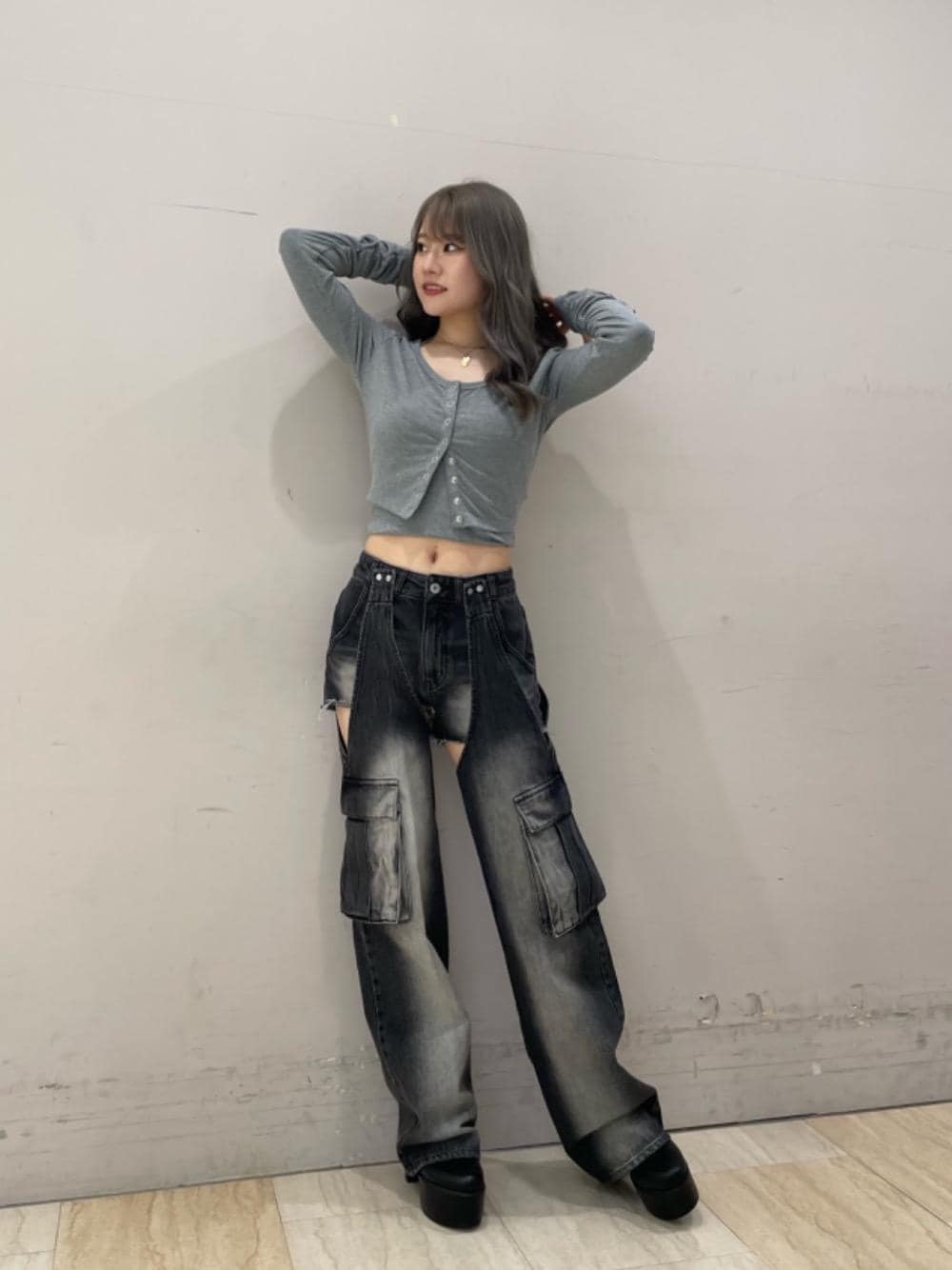 kaori(SPIRALGIRL 仙台PARCO店)｜SPIRALGIRLのデニムパンツを使ったコーディネート - WEAR