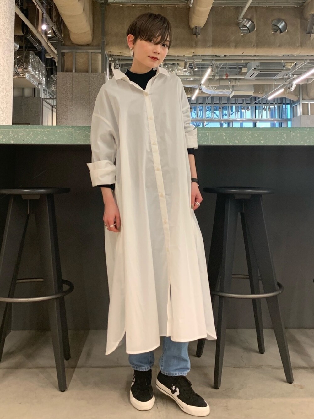 RIHO｜koeのシャツワンピースを使ったコーディネート - WEAR