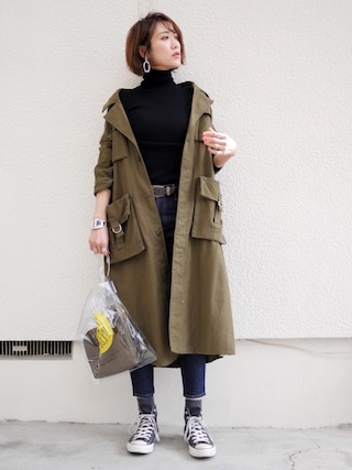 金子三記(miki)｜AMERIのミリタリージャケットを使ったコーディネート - WEAR