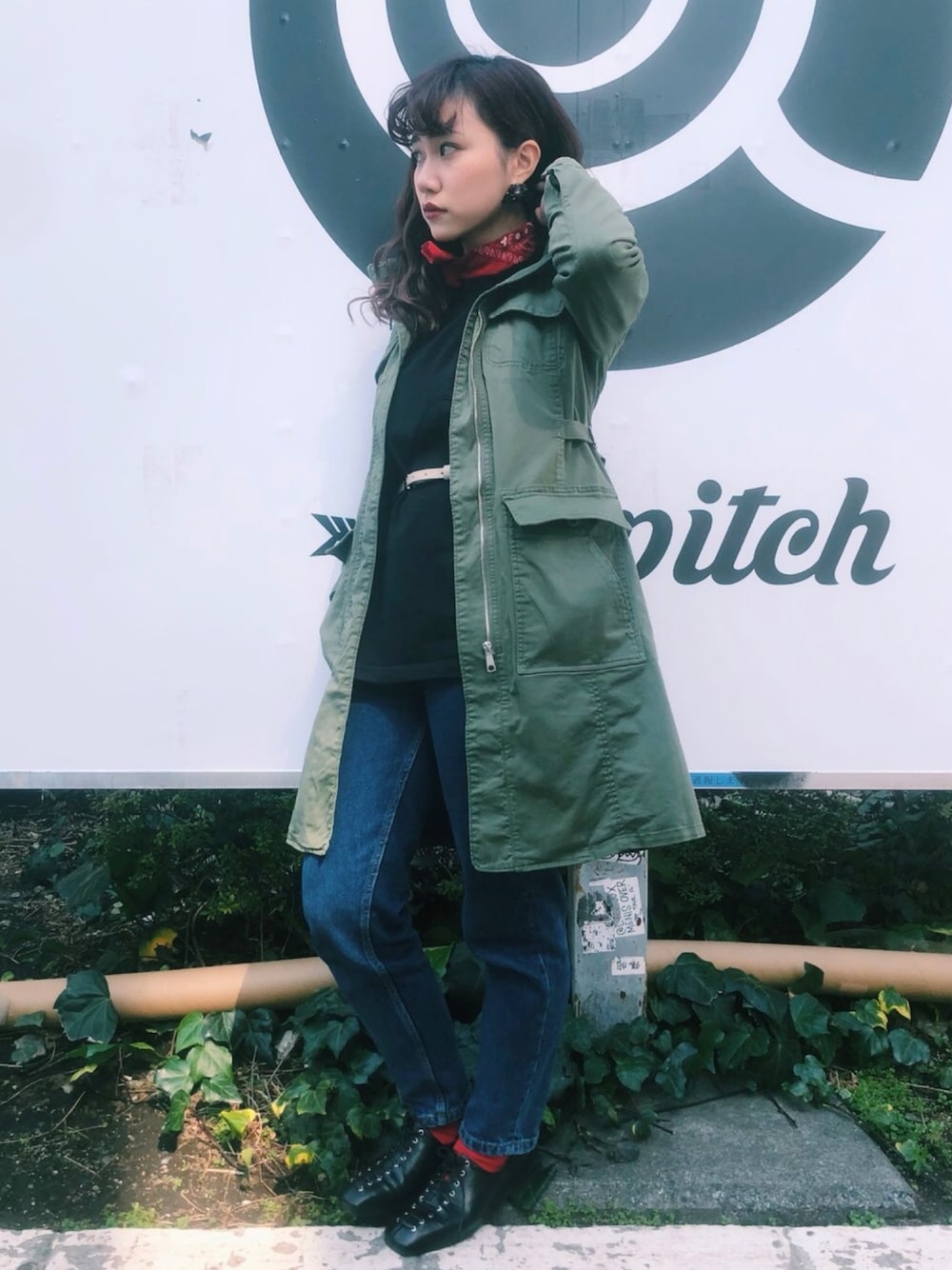 yurika muroi｜AVIREXのミリタリージャケットを使ったコーディネート - WEAR