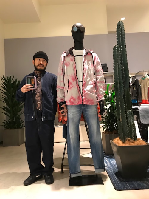 Y152(DIESEL 青山)｜DIESELのナイロンジャケットを使ったコーディネート - WEAR