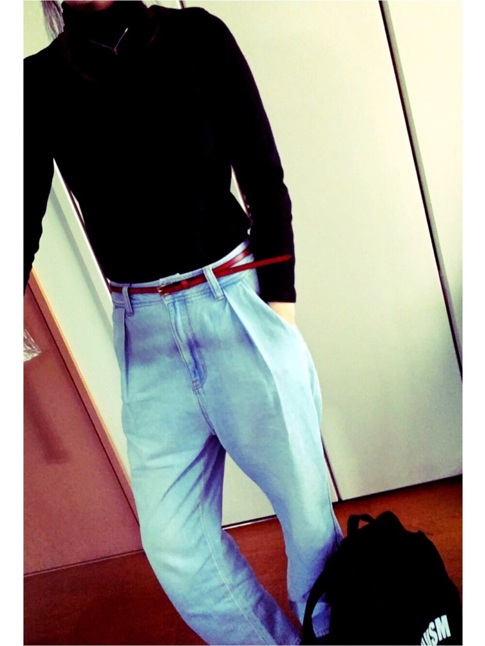 OCHAKI｜GUのデニムパンツを使ったコーディネート - WEAR