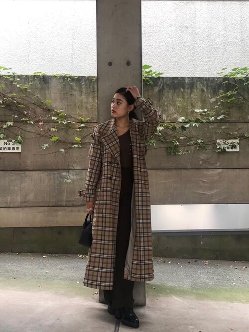 Akane｜Ameriのトレンチコートを使ったコーディネート - WEAR