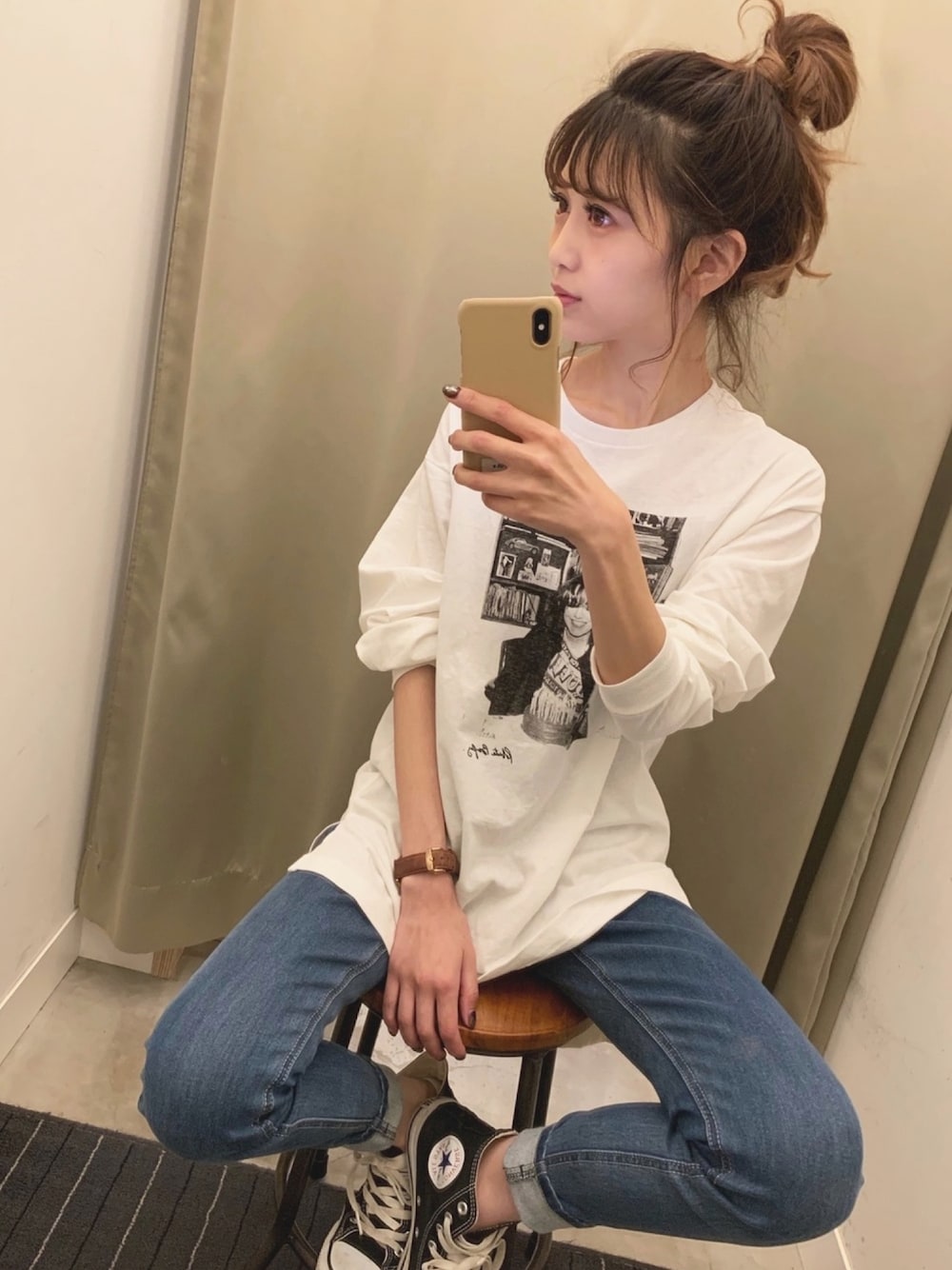 清水夏姫｜OZOCのTシャツ/カットソーを使ったコーディネート - WEAR