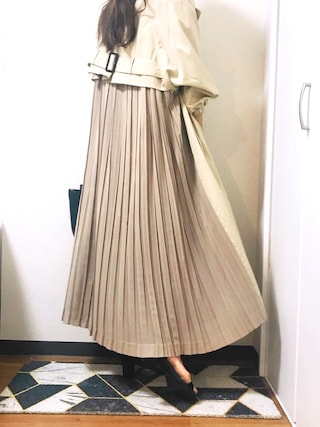 AMERI（アメリヴィンテージ）の「SEE THROUGH BACK PLEATS TRENCH（トレンチコート）」 - WEAR