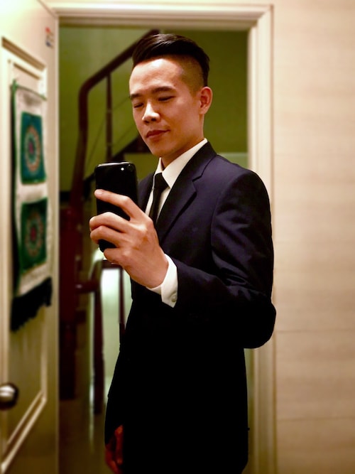 Max Lin｜HUGO BOSSのスーツジャケットを使ったコーディネート - WEAR