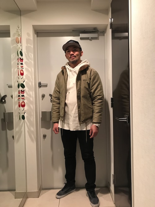 yugo｜sea beesのミリタリージャケットを使ったコーディネート - WEAR