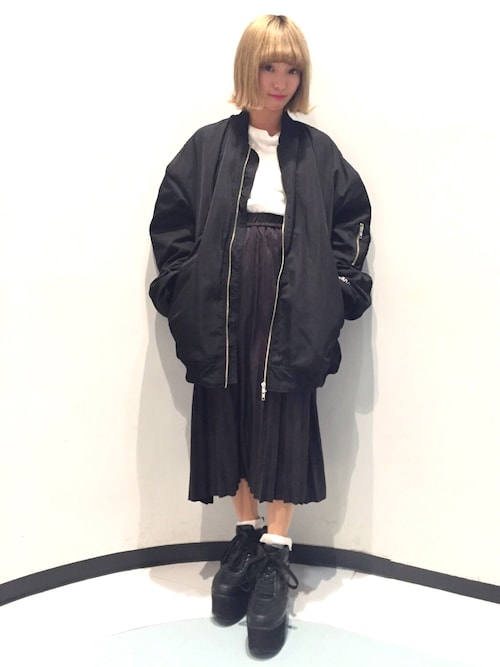 PUNYUS (PUNYUS)｜PUNYUSのMA-1を使ったコーディネート - WEAR