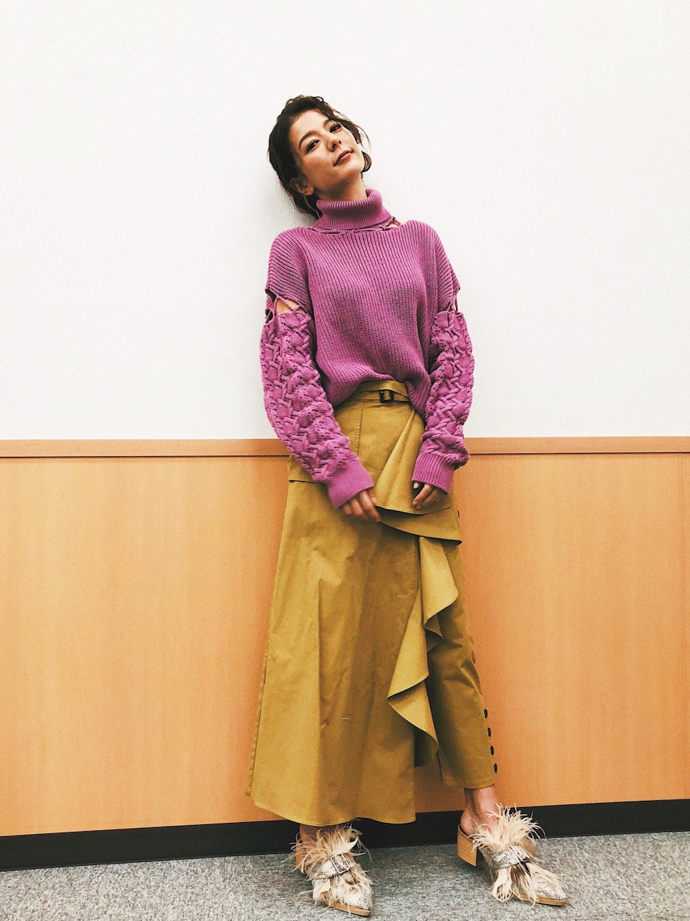 スザンヌ｜AMERIのニット/セーターを使ったコーディネート - WEAR