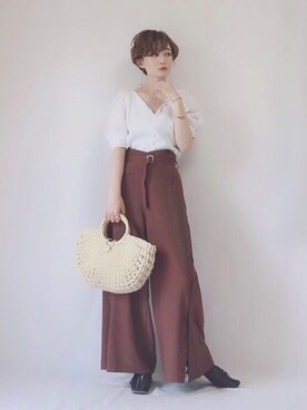 んでの Ameri VINTAGE - Ameri VINTAGE REVERSEAL PANTSの通販 by Helen｜アメリヴィンテージならラクマ ブランド