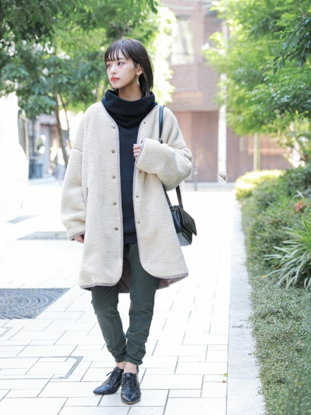 osharewalker staff(osharewalker ZOZO店)｜n'OrLABELのノーカラーコートを使ったコーディネート - WEAR