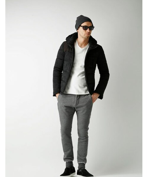 wjk（ダヴルジェイケイ）の「zip hooded shrape（）」 - WEAR