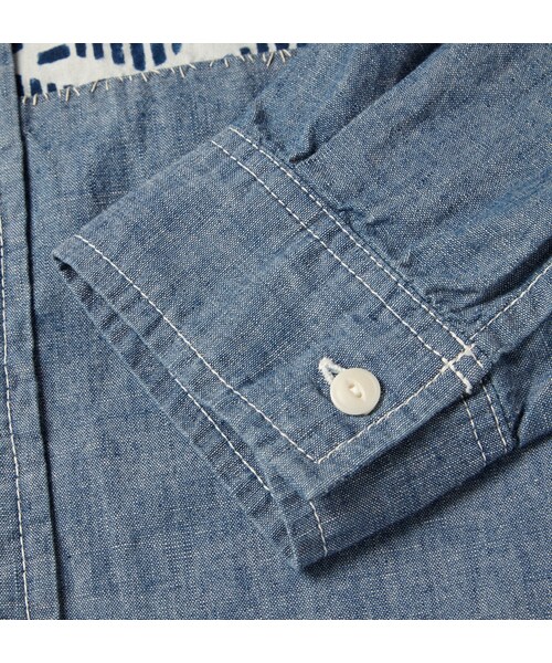 VISVIM（ビズビム）の「Visvim Granger Patchwork Chambray Shirt（シャツ/ブラウス）」 - WEAR