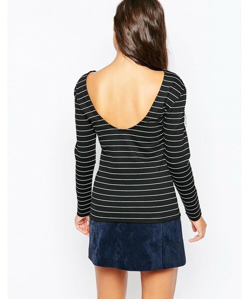 Just Female（-）の「Just Female Redial Top in Black and White（）」 - WEAR