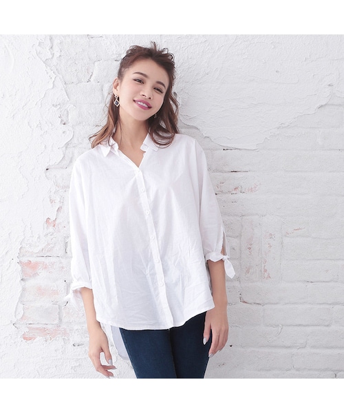 Ninarobe（ニーナローブ）の「【Nina-ニーナ-】ドルマン7分袖ブラウス(2colors)【9802-1/難波サキ/久保葉月】（シャツ ...