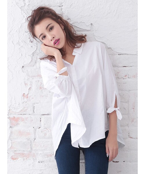 Ninarobe（ニーナローブ）の「【Nina-ニーナ-】ドルマン7分袖ブラウス(2colors)【9802-1/難波サキ/久保葉月】（シャツ ...