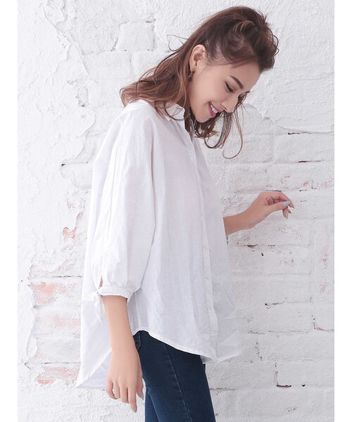 Ninarobe（ニーナローブ）の「【Nina-ニーナ-】ドルマン7分袖ブラウス(2colors)【9802-1/難波サキ/久保葉月】（シャツ ...