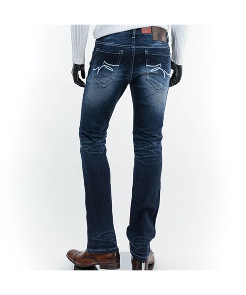 CALL&RESPONSE（コールアンドレスポンス）の「ホワイトステッチデニムパンツ（ブーツカット）XLサイズ / CALL＆RESPONSE ...