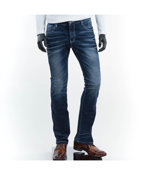 CALL&RESPONSE（コールアンドレスポンス）の「ホワイトステッチデニムパンツ（ブーツカット）XLサイズ / CALL＆RESPONSE ...