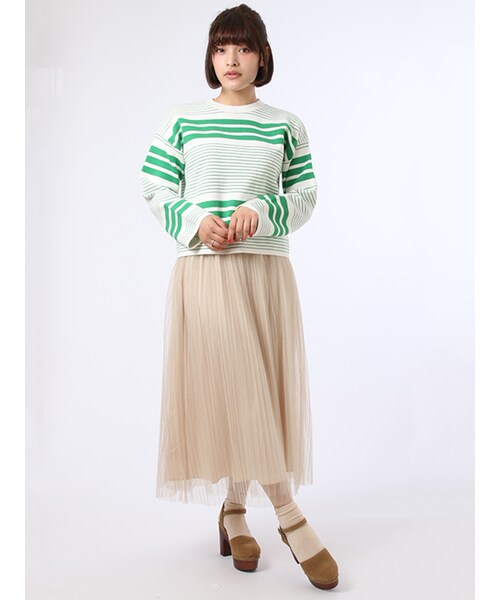 w closet（ダブルクローゼット）の「ミラノリブ変則ボーダーニット（トップス）」 - WEAR