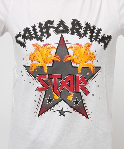 HELIOPOLE（エリオポール）の「RIKA CALIFORNIA STARプリントTシャツ（Tシャツ/カットソー）」 - WEAR