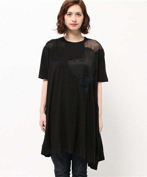 gomme（ゴム）の「Bウェイブチュニック（ワンピース）」 - WEAR