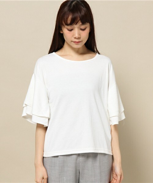 INTERPLANET WINGS（インタープラネットウィング）の「袖ヒラヒラカットソー（Tシャツ/カットソー）」 - WEAR