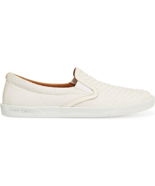 JIMMY CHOO（ジミーチュウ）の「Jimmy Choo Demi Python Slip-on Sneakers（スニーカー）」 - WEAR