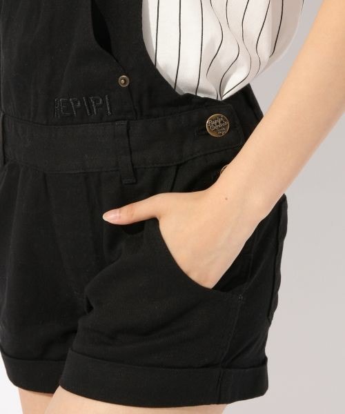 repipi armario（レピピ アルマリオ）の「デニムサロペットショートパンツ（）」 - WEAR