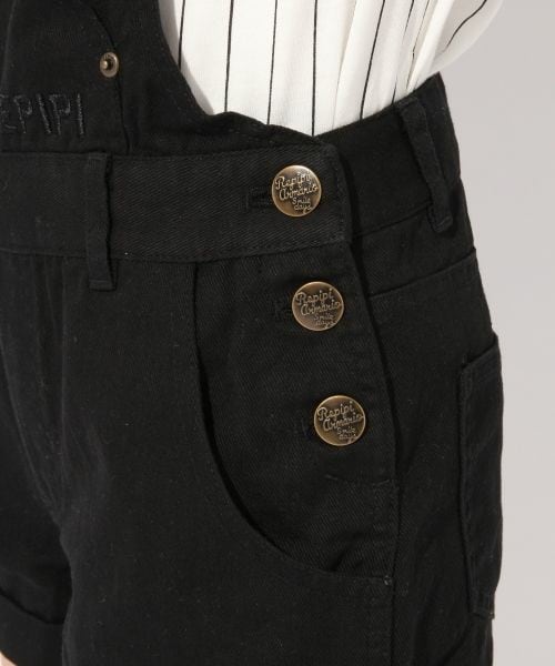 repipi armario（レピピ アルマリオ）の「デニムサロペットショートパンツ（）」 - WEAR