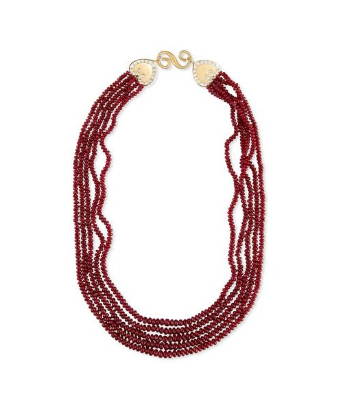 splendid（スプレンディッド）の「Splendid Five-Strand Smooth Ruby Necklace（ネックレス）」 - WEAR