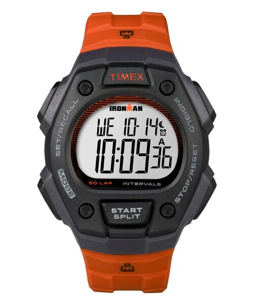 TIMEX（タイメックス）の「Timex IRONMAN® Classic 50-Lap Full-Size - Orange/Black ...