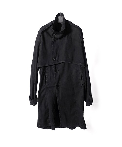 JULIUS（ユリウス）の「JULIUS[ユリウス] DEFOMUD GUN FLAP TRENCH COAT（トレンチコート）」 - WEAR