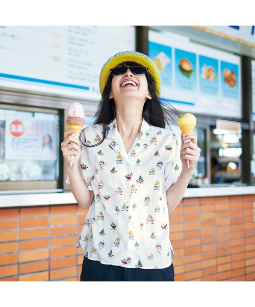 Sunny clouds（サニークラウズ）の「サニークラウズ かき氷シャツ〈レディース〉（シャツ/ブラウス）」 - WEAR