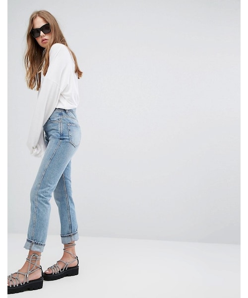 WEEKDAY（ウィークデイ）の「Weekday Line Vintage Feel Straight Leg Jeans（デニムパンツ ...