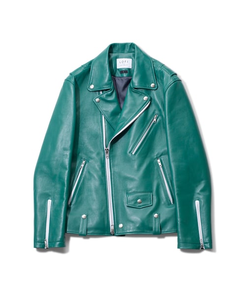 LOFI（LOFI）の「RIDERS JACKET LAMB LEATHER (EMERALD GREEN)（）」 - WEAR