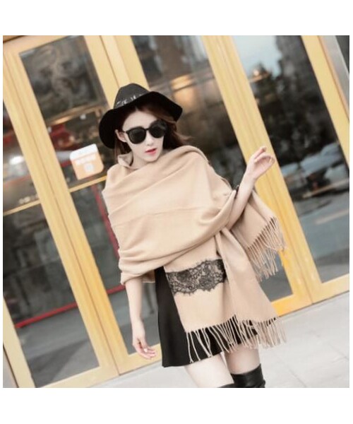 no brand（ノーブランド）の「"2 way" Stole poncho（ストール/ショール）」 - WEAR