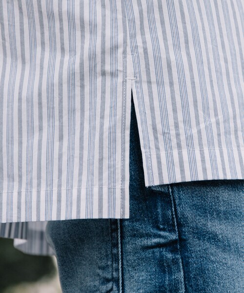 LIDNM（リドム）の「ストライプオーバーシャツ（シャツ/ブラウス）」 - WEAR