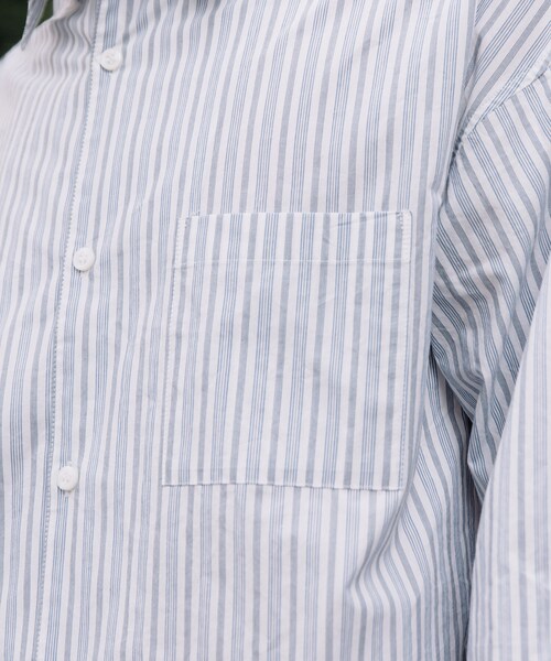 LIDNM（リドム）の「ストライプオーバーシャツ（シャツ/ブラウス）」 - WEAR