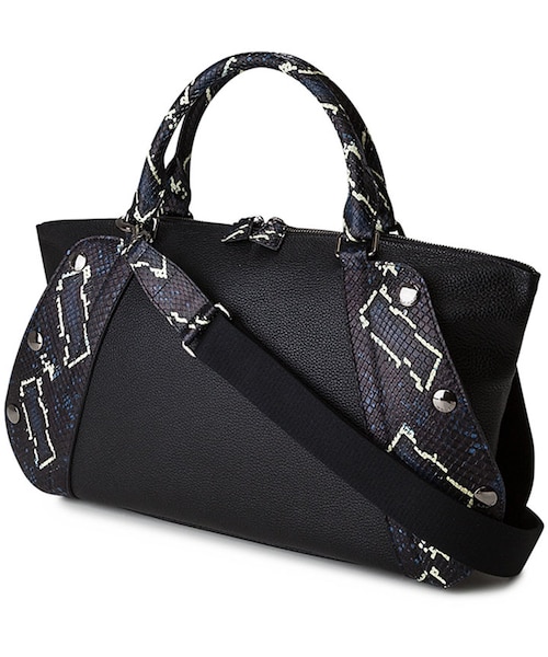 Akris（アクリス）の「Akris Aimee Small Convertible Leather/Python Satchel Bag ...