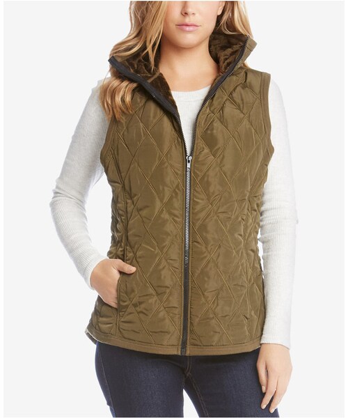 Karen Kane （カレンケーン）の「Karen Kane Quilted Vest（ダウンベスト）」 - WEAR