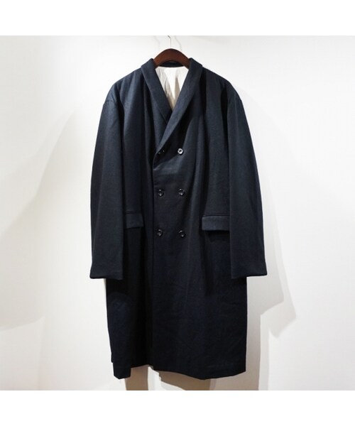 roundabout（ラウンダバウト）の「【roundabout】Wool Long Coat（ステンカラーコート）」 - WEAR