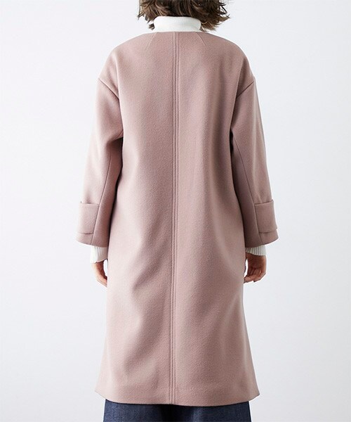 STUDIOUS（ステュディオス）の「《BAILA11月号掲載》桐谷美玲さん着用ノーカラーリンクオーバーコート（）」 - WEAR