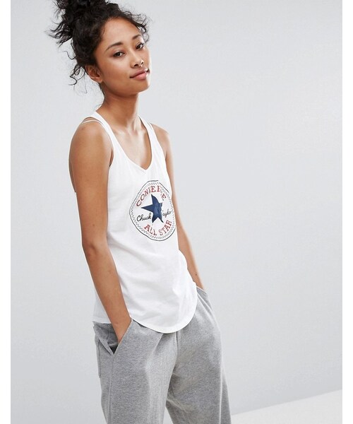 Converse（コンバース）の「Converse Classic Logo Tank Top（タンクトップ）」 - WEAR