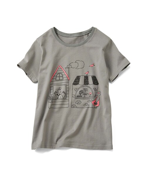 シロップ．（シロップ．）の「きつねとたぬきのお弁当屋さんtシャツ（tシャツ カットソー）」 Wear