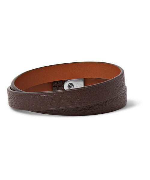 Dunhill（ダンヒル）の「Dunhill Leather Wrap Bracelet（アクセサリー）」 - WEAR