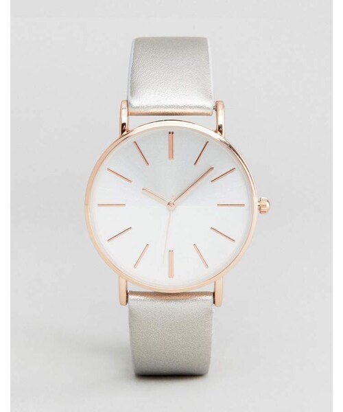 New look（ニュールック）の「New Look Silver Split Dial Watch（アナログ腕時計）」 - WEAR
